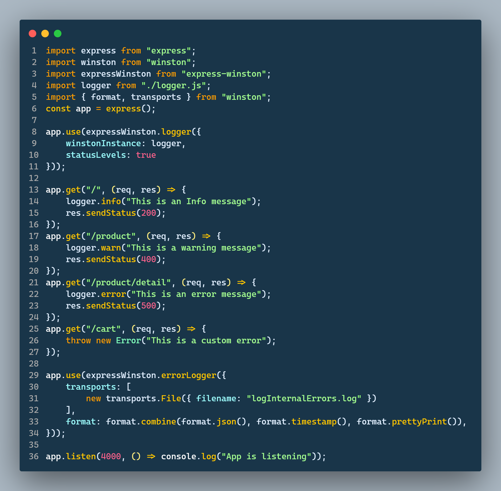 Nodejs Logging – An Ultimate Guide with Example Nodejs Logging – An Ultimate Guide with Example